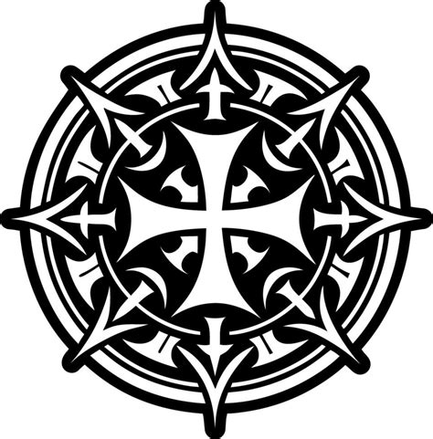 Un Glifo Estilo De Templarios Sello Símbolo 59184461 Vector En Vecteezy