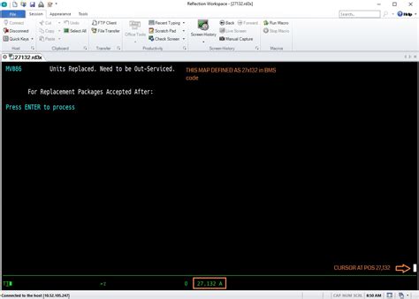 Enable 27x132 Screen Resolution On Terminal Emulation