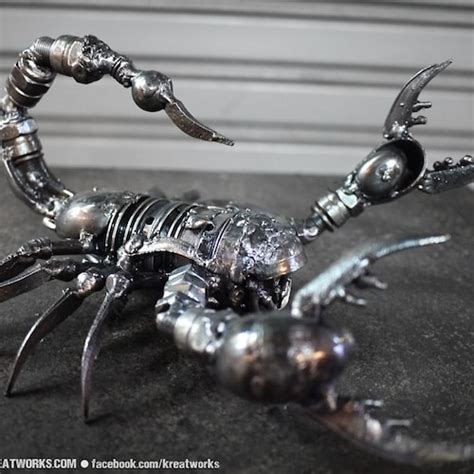 Metal Sculpture Metal Poison Scorpion small Item / - Etsy