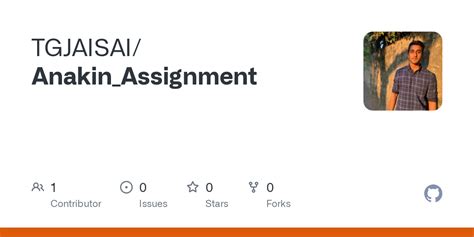 github tgjaisai anakin assignment