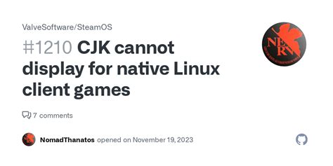 Cjk Cannot Display For Native Linux Client Games · Issue 1210 · Valvesoftwaresteamos · Github