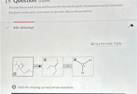 Solved Provide the curved arrow mechanism for the | Chegg.com