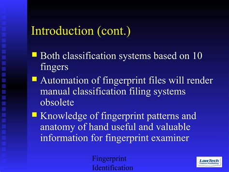 Fingerprint Classification Systems Henry And Ncic Ppt