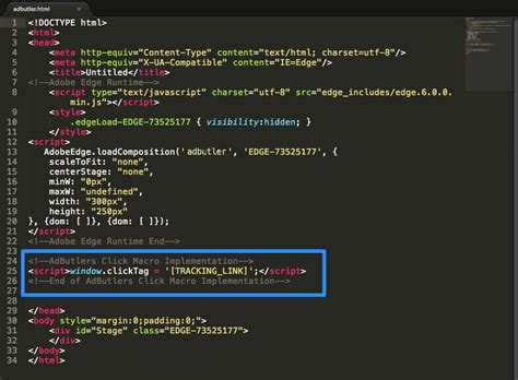 Using Click Macros With Adobe Edge