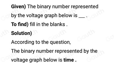 Solved Complete The Sentence The Binary Number Represented By The