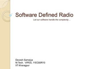 Software Defined Radio PPTX Digital Audio Computer Software And Applications