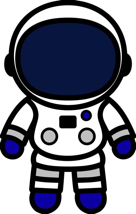 Cute Astronaut Vector Illustration Icon Flat Style Isolate On