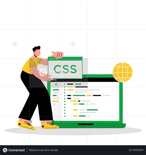 Best Male Css Developer Working On Code Illustration Download In Png And Vector Format