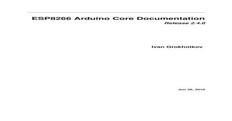 Download Pdf Esp8266 Arduino Core Documentation Read The Docs · 62