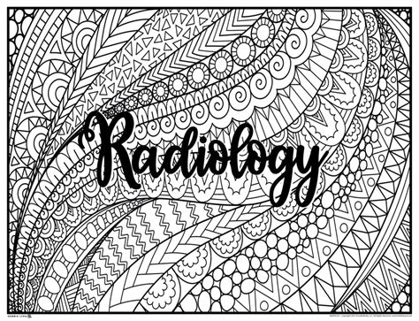 Radiology Personalized Giant Coloring Poster 46x60 Debbie Lynn