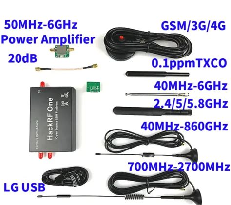 Hackrf One Sdr радиостанция в корпусе с набором 1 МГц 6ГГц плата радио Sdr трансивер Id