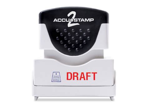 Accu Stamp®2 2 Color Draft Red And Blue Ink Stampersdirect