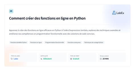 Fonctions Lambda Python Tutoriel Pour Créer Des Fonctions En Ligne