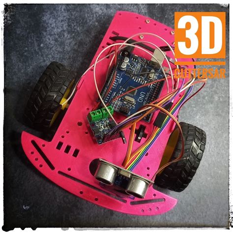 Arduino Robot Chassis 3d Model 3d Printable Cgtrader