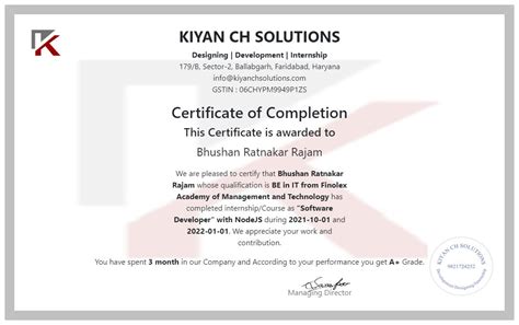 bhushan rajam on linkedin internship softwaredeveloper