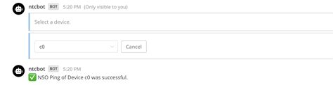 cisco nso chat commands nautobot chatops app documentation