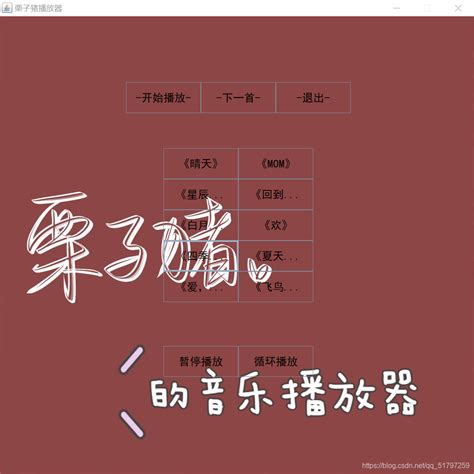 简易的本地音乐播放器 适用于java初学者javaswing音乐播放器 Csdn博客