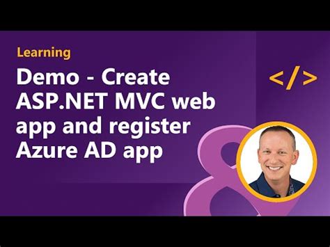 Demo - Create ASP.NET MVC web app and register Azure AD app - YouTube