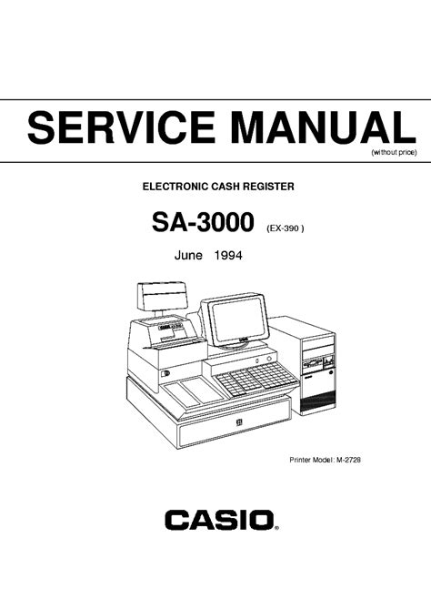 Casio Electronic Cash Register User Manual Heavylearning