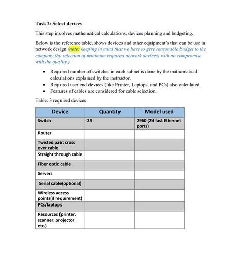 Solved Phase 2 Task 1 Design The Network Topology For The