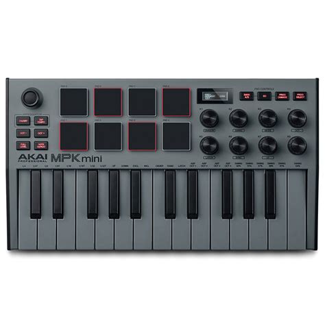 Akai MPK Mini MK Grey MIDI Keyboard DJ City Exclusive