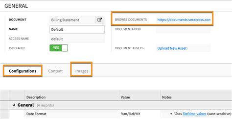 Billing Statement Document Configuration