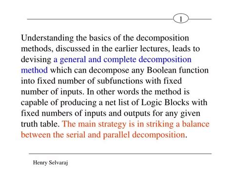 Ppt Multi Level Decomposition Methods For Boolean Functions Powerpoint Presentation Id4340797