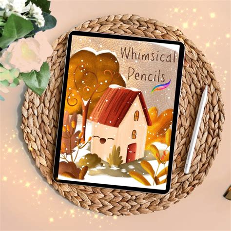 复古铅笔蜡笔艺术绘画插画ipad Procreate笔刷设计素材 Whimsical Pencils For Procreate