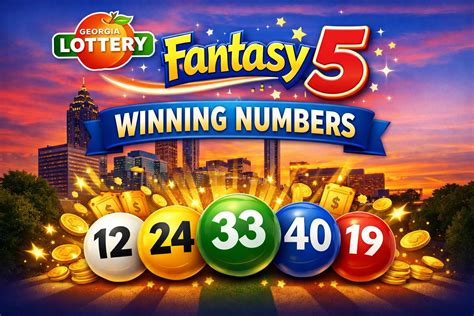 Georgia Ga Fantasy 5 Past Results Historical Winning Numbers