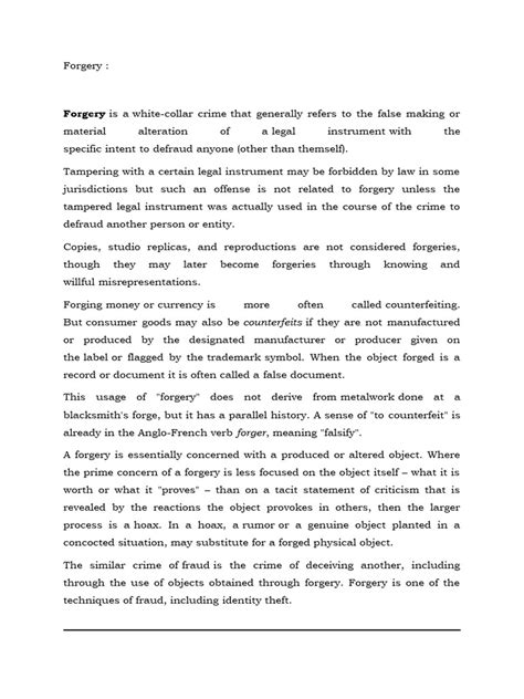 forgery pdf forgery fraud