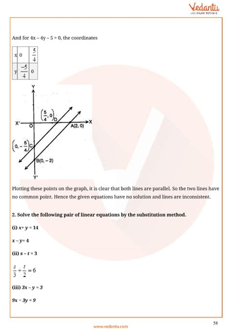CBSE Class Mathematics Chapter Pair Of Linear Equations In Two Variables Important