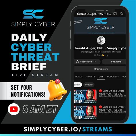 Simply Cyber On Linkedin Teamsc Cybernews Cybersecurity Livestream