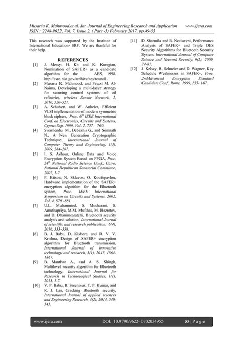 Matlab Implementation Of 128 Key Length Safer Cipher System Pdf Programming Languages
