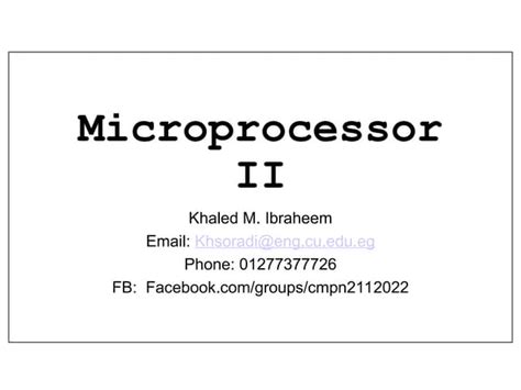 Microprocessor Systems Lecture 1 Keyboard Ppt