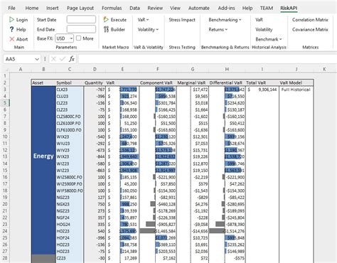 Portfolioscience Value At Risk In Excel