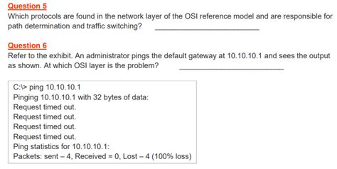 Solved Question Which Protocols Are Found In The Network Chegg