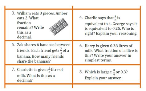Converting Decimals And Fractions Reasoning Year 6 Teaching Resources
