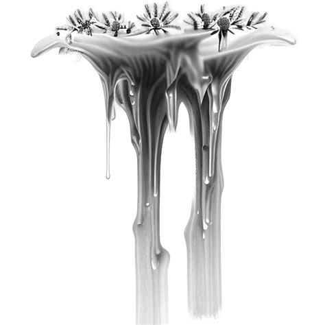 Close Up Of A Dripping Wet Macro Wildflower With A Shallow Depth Of Field Creative Fabrica