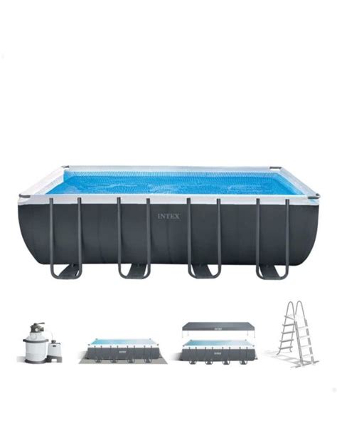 Intex 18ft X 9ft X 52 Ultra Xtr Frame Pool Set With Filter Pump Lazada Singapore