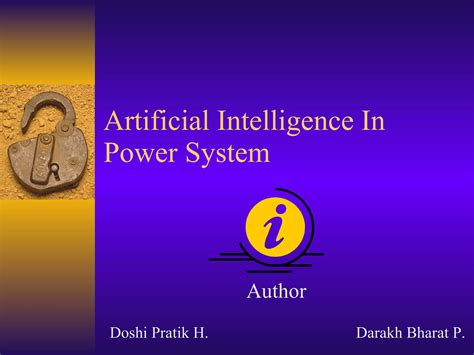 Airtificial Intelligence In Power System Ppt