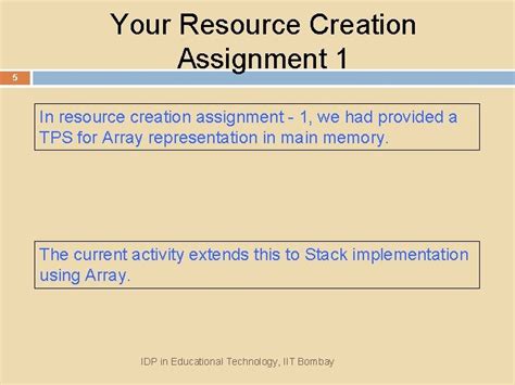 FLIPPED CLASSROOM LESSON DESIGN STACK IMPLEMENTATION USING ARRAY