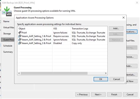 How To Enable Application Aware Processing Veeam At Jamie Anthony Blog