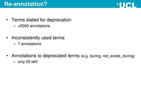 progress on annotation extension relations ppt download