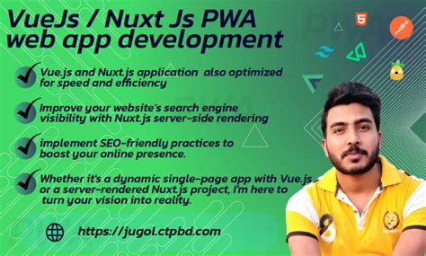 Do Vue Js Nuxt Js Pwa Web Appdevelopment By Milon4291 Fiverr