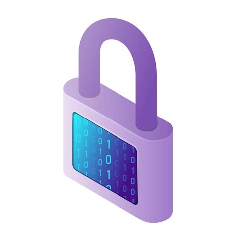 Premium Vector Isometric Illustration Web Computer Technology Symbol Digital Lock