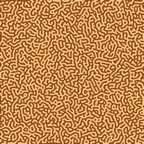 Premium Vector Biological Turing Reaction Diffusion Pattern In Brown Vector Maze Formation