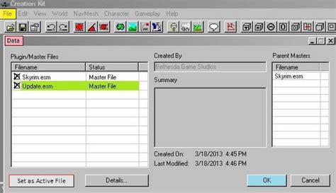 Multiple Master Creation Kit Skyrim Se Asrposwm