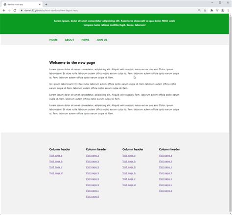 Nuxtjs Custom Page Layouts Daniels Coding Blog