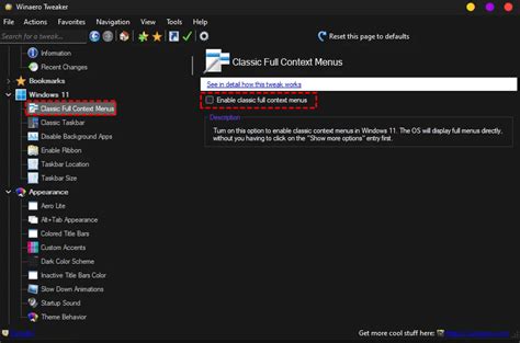 enable disable windows 11 always show more options from right click menu