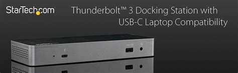 Startech Com Thunderbolt Dock W Usb C Compatibility Dual Monitor K Hz Displayport Laptop